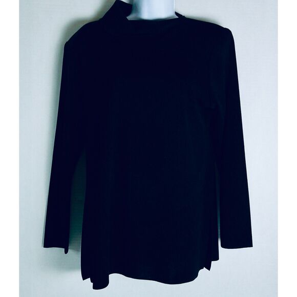 Misook | Tops | Exclusively Misook Black Pullover Long Sleeve Blouse ...